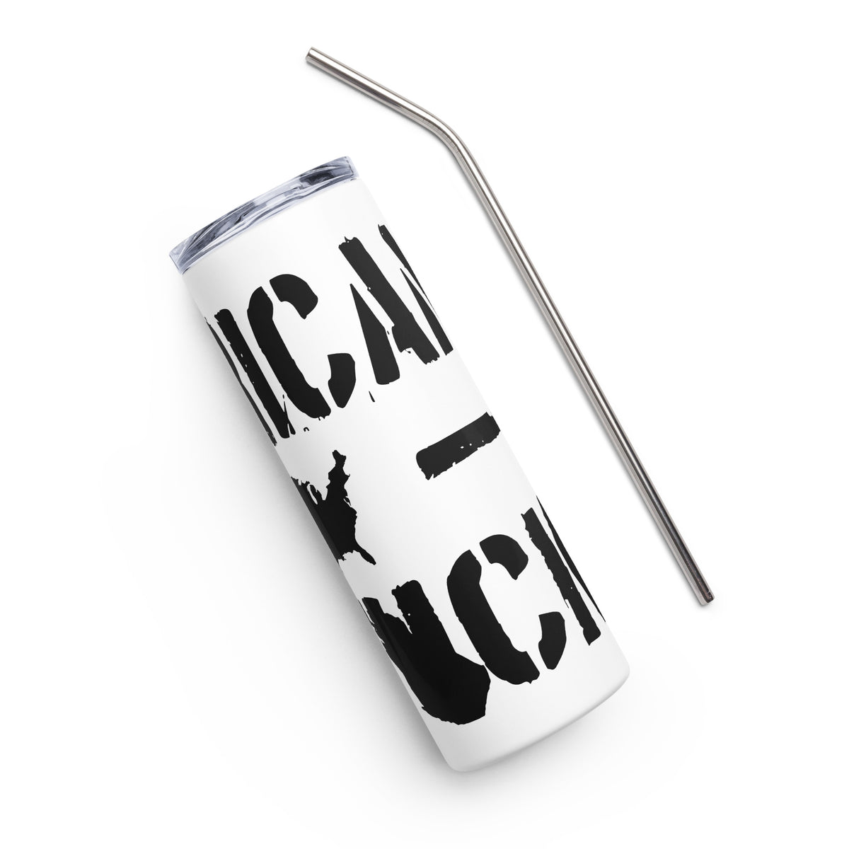 American as F*** White Tumbler Cup – The Patriotic Apparel Company